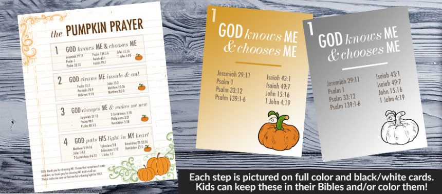 Pumpkin Prayer Printable Resources - Christ Centered Holidays